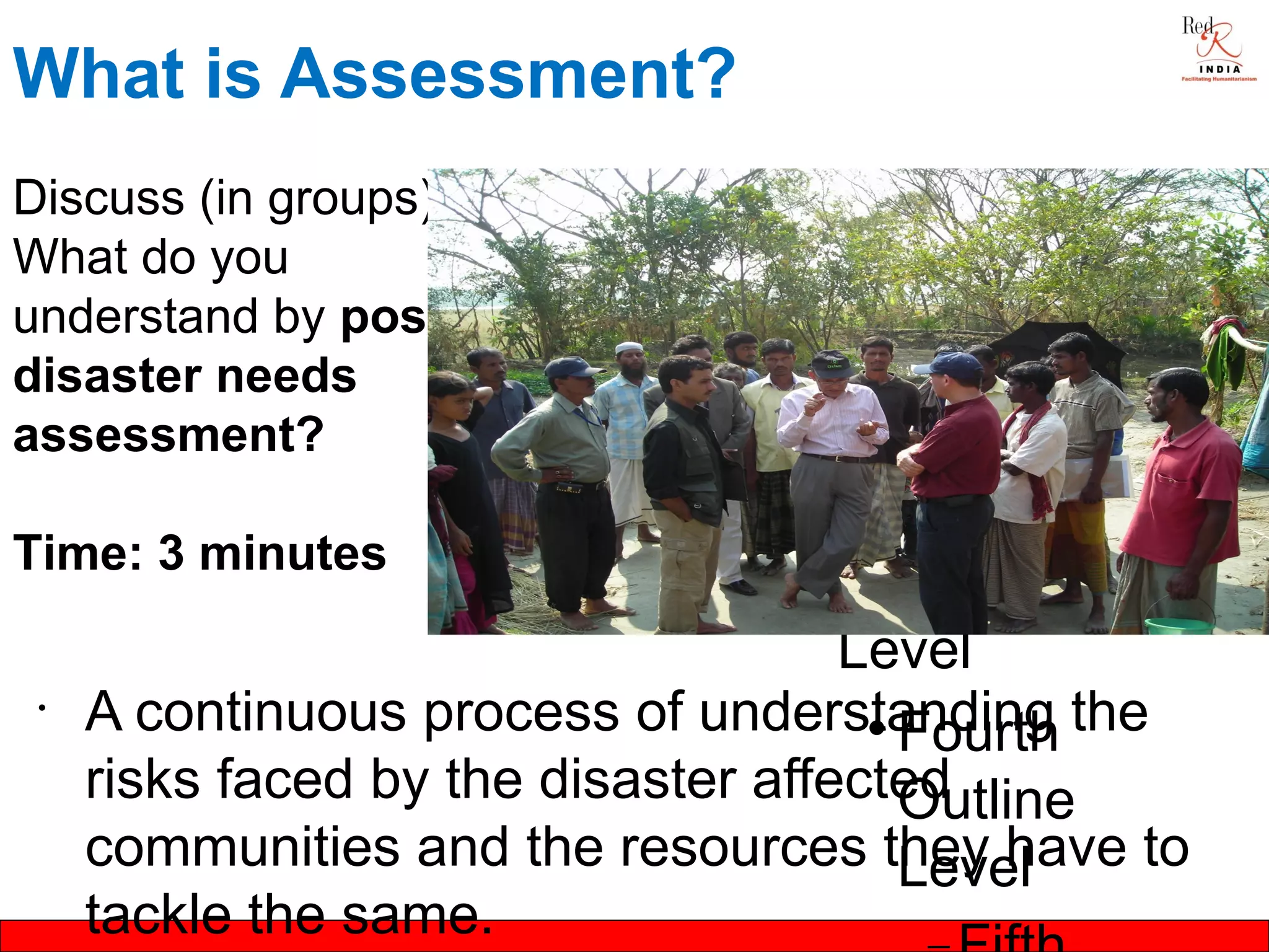 Session 3.4 emergency needs assessment | PDF | Educational Assessment | Education