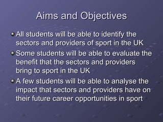Session 3 6 - sectors + providers | PPT