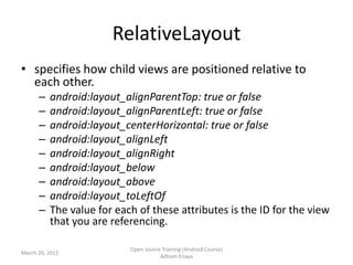 Session 3 android UI | PPTX