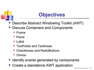 AWT information | PPT