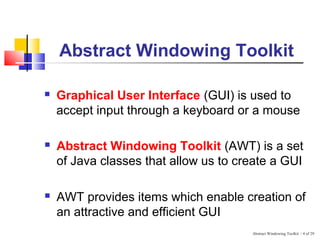 AWT information | PPT