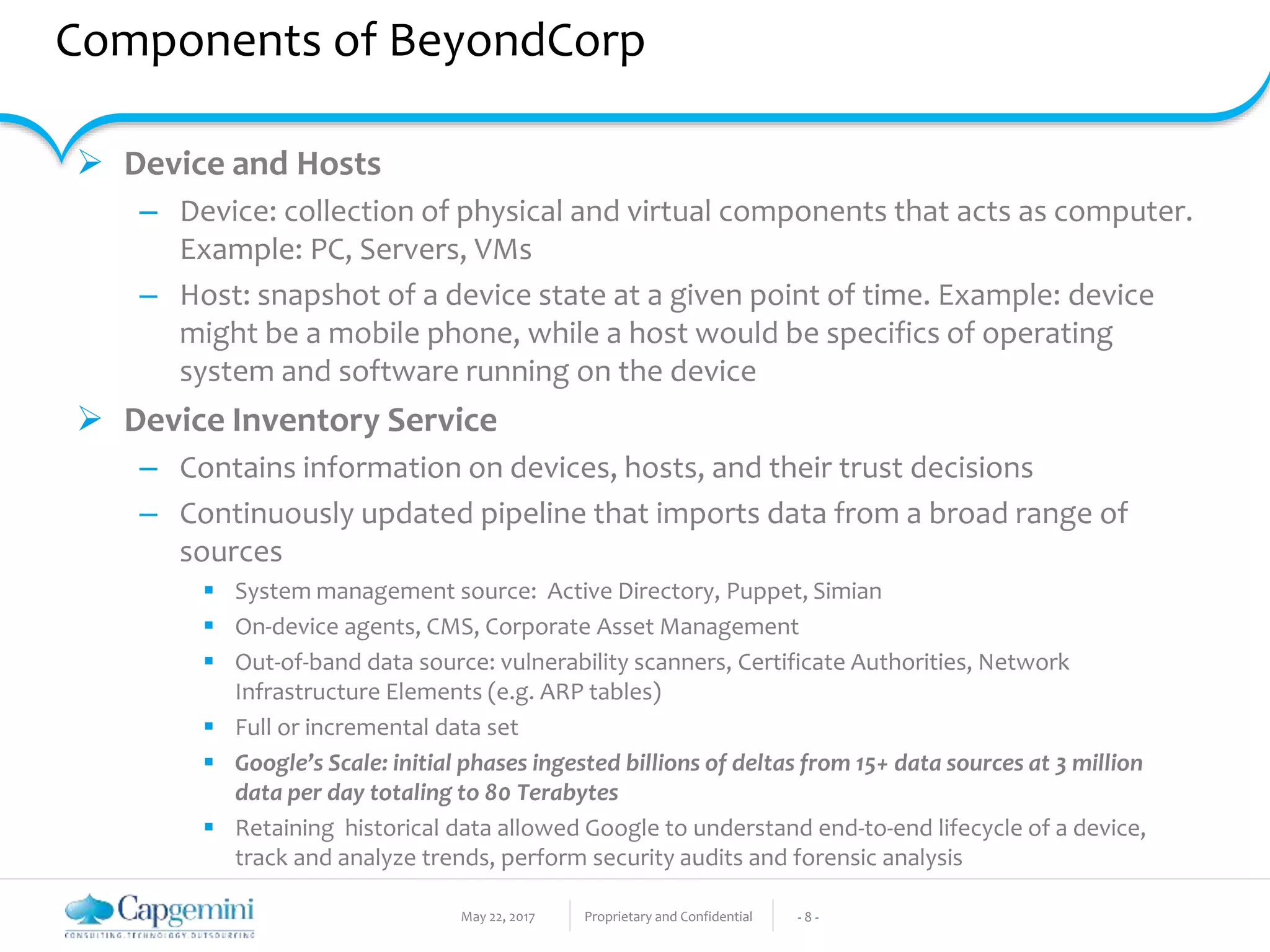 Overview of Google’s BeyondCorp Approach to Security | PPT