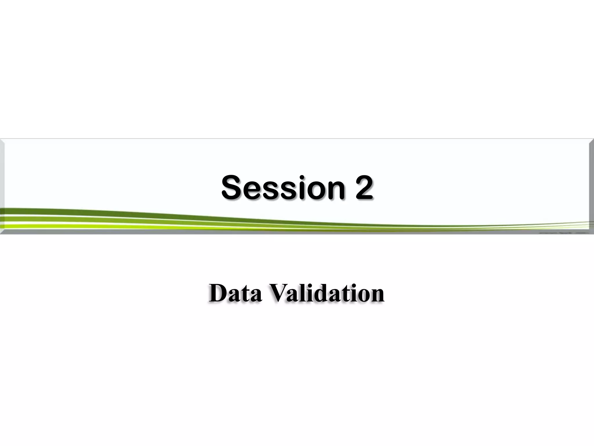 Session3 data-validation-sql injection | PPT Session3 data-validation-sql injection | PPT
