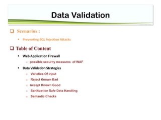 Session3 data-validation-sql injection | PPT