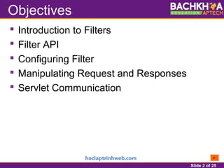 Session 3 inter-servlet communication & filters - Giáo trình Bách Khoa ...