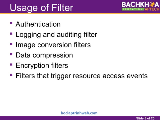 Session 3 inter-servlet communication & filters - Giáo trình Bách Khoa ...