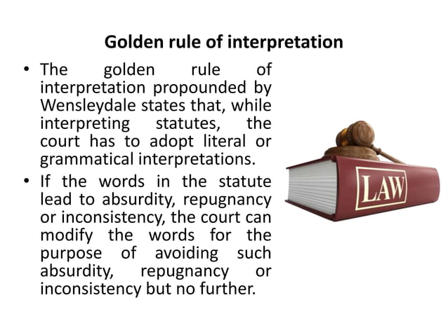Interpretation of law - Legal Environment of business - Business Law ...
