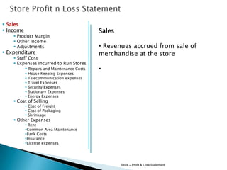Session 3 store profit and loss | PPT