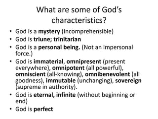 Session 3 who is god who is jesus christ 2017 | PDF