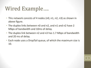 Wired and Wireless Examples in ns2 | PDF | Internet of Things | Internet