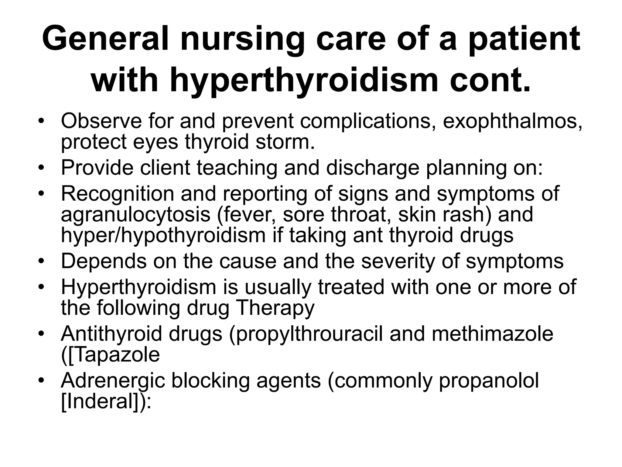 Session 30_ Nursing Care Of A Patient With Hyperthyroidism .ppt