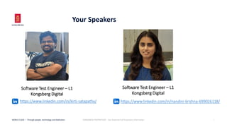 #Interactive Session by Kirti Ranjan Satapathy and Nandini K, "Elements of Quality Engineering ...