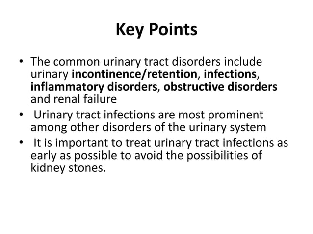 Session 31 Common Disorders of the Urinary System.pptx