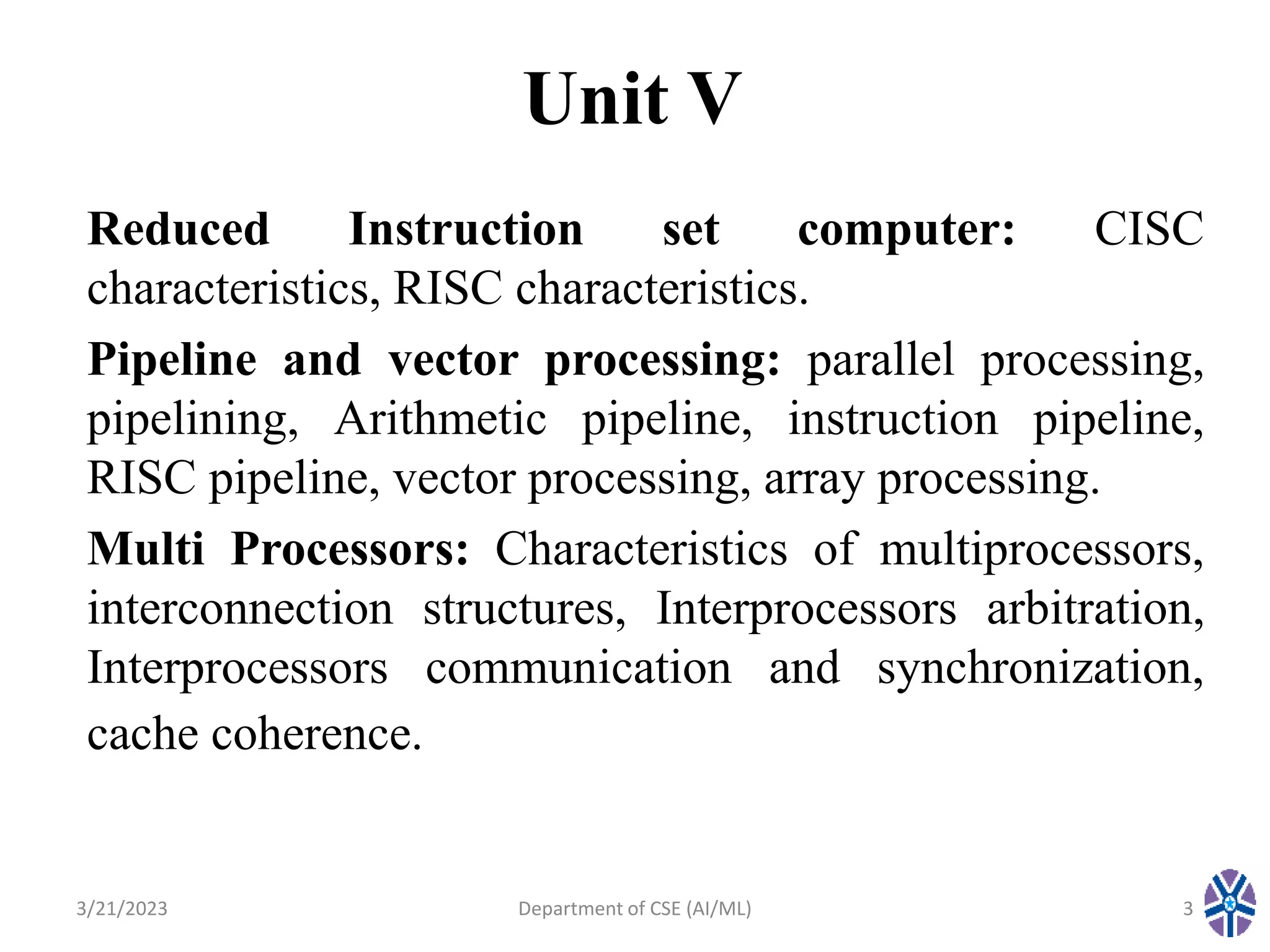 Cs304pc Computer Organization And Architecture Session 32 Interprocessors Communication And