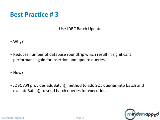 Session 34 - JDBC Best Practices, Introduction to Design Patterns | PPT