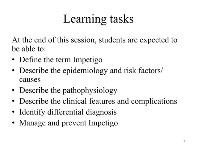 Session 38_Impetigo.pptx | Skin and Dermatology | Diseases and Conditions
