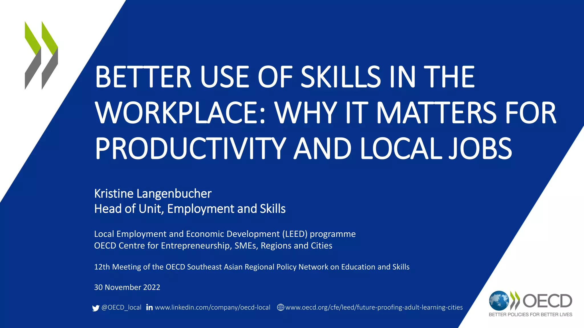 Better Use of Skills in the Workplace: Why It Matters for Productivity ...