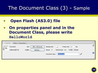 Actionscript 3 - Session 3 Action Script And Flash | PPT
