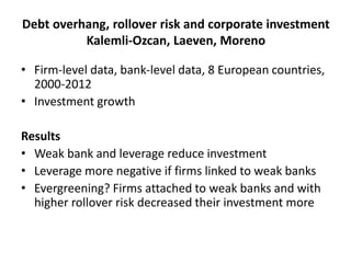Ana Gouveia - Financial Policies, financial systems and productivity ...