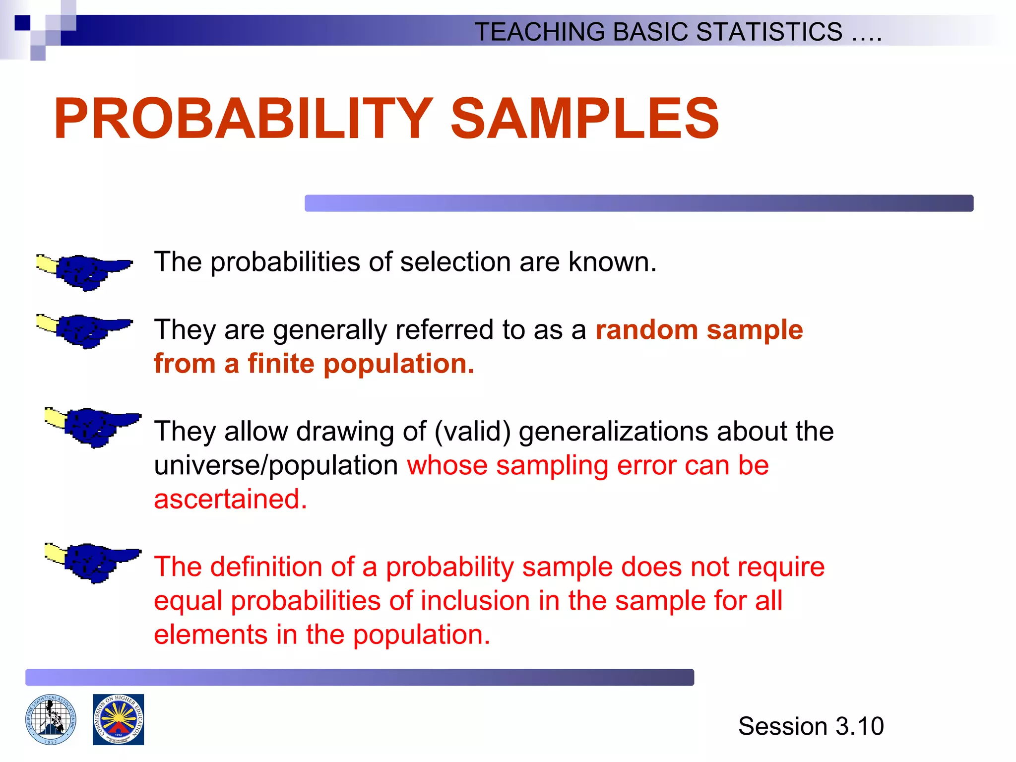 Introduction to basic concept in sampling and sampling techniques | PPT