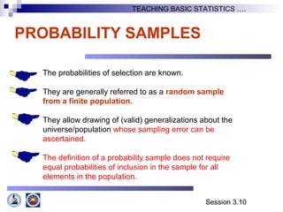 Introduction to basic concept in sampling and sampling techniques | PPT