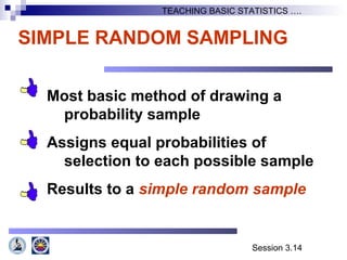 Introduction to basic concept in sampling and sampling techniques | PPT
