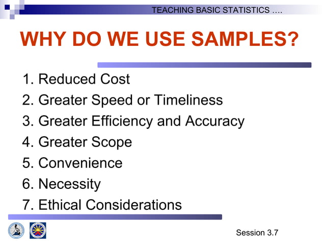 Introduction to basic concept in sampling and sampling techniques | PPT | Physics | Science