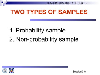 Introduction to basic concept in sampling and sampling techniques | PPT