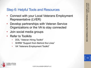 Session 3 - Becoming a Military-Friendly Employer | PPT