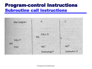 Instruction types arithmatics computer architecture | PPT