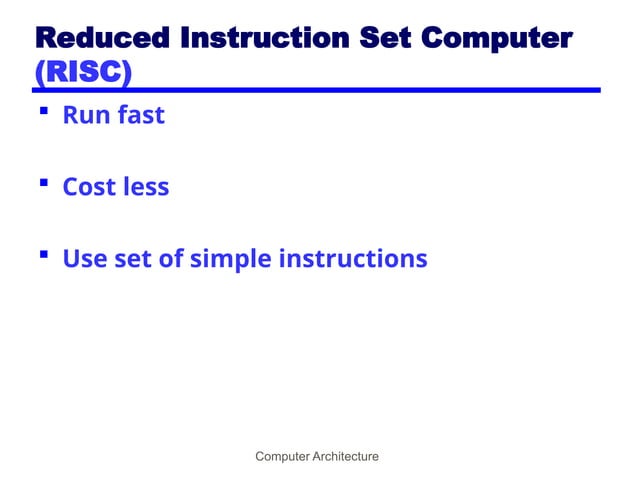 Instruction Types Arithmatics Computer Architecture Ppt