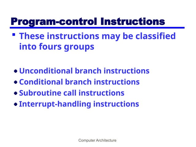 Instruction types arithmatics computer architecture | PPT