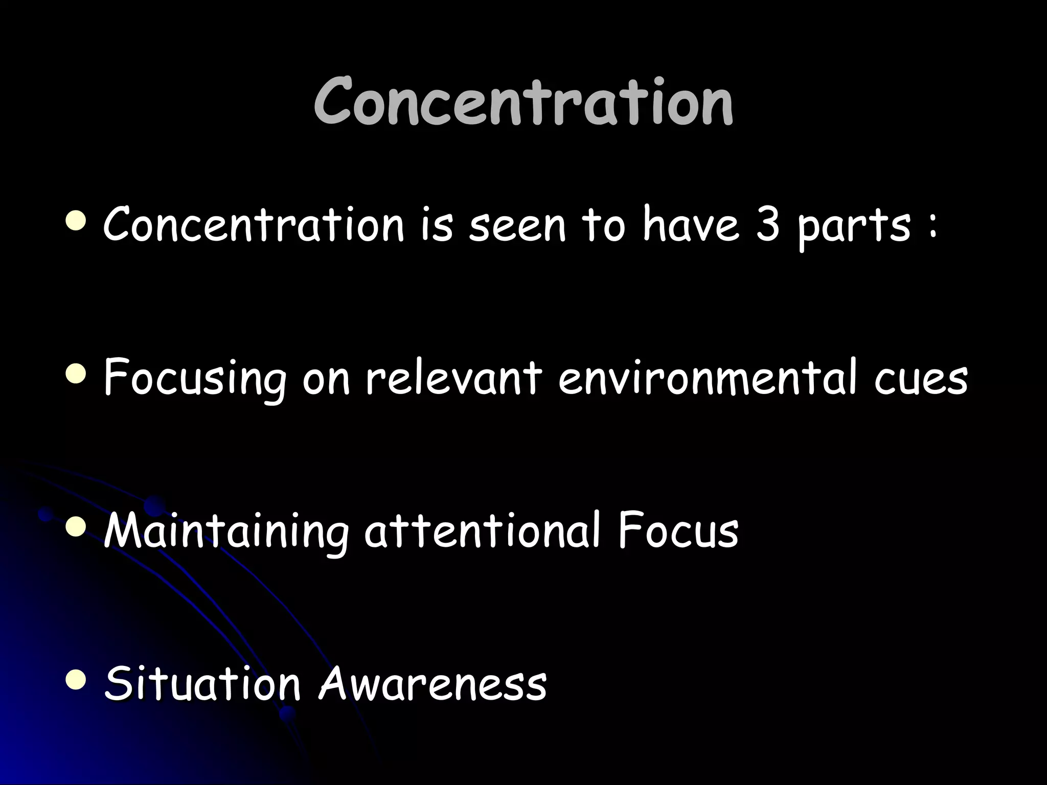 Session 3 concentration | PPT