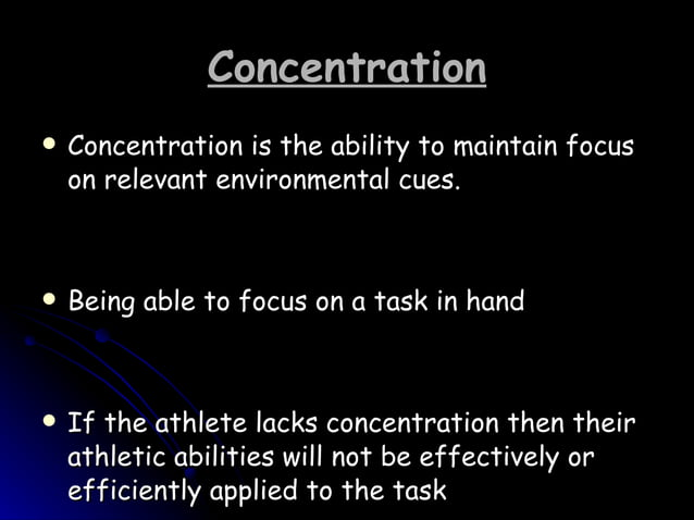 Session 3 concentration | PPT