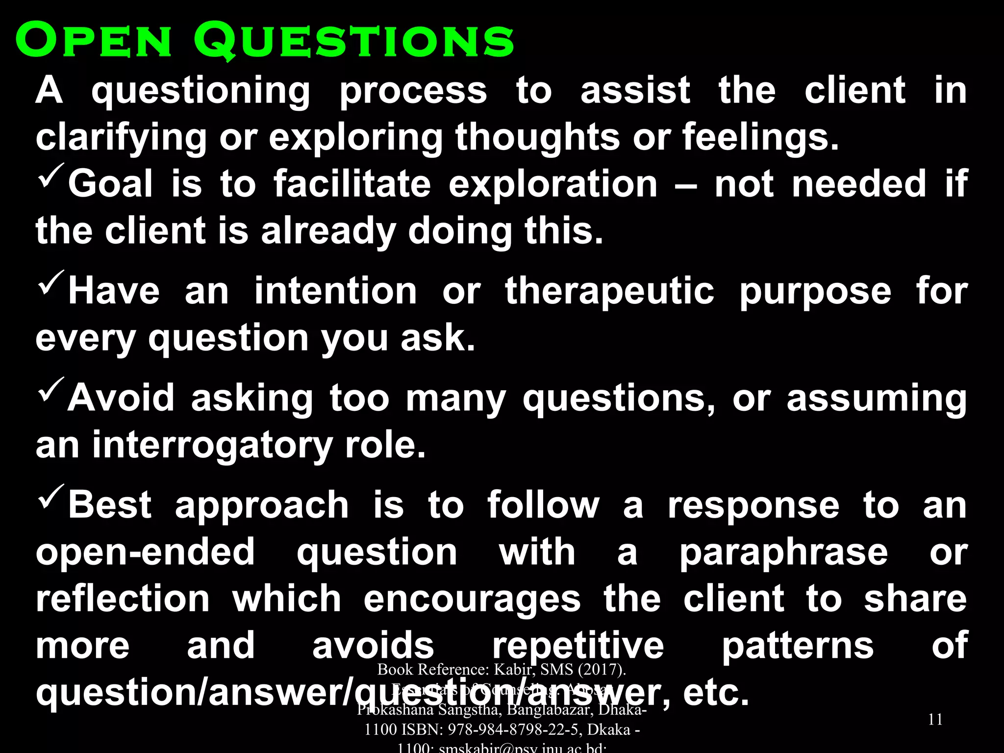 Basic Counseling Skills | PPT | Family and Relationships