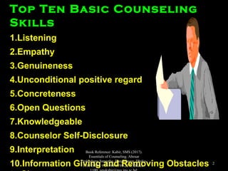 Basic Counseling Skills | PPT