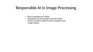 AI TOOLS AND TECHNIQUES FOR IMAGE PROCESSING | PPTX