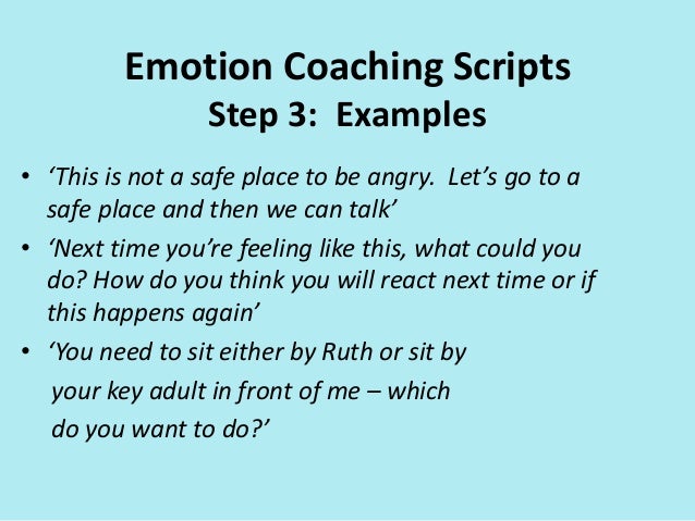 Session 3 Emotion Coaching Strategies