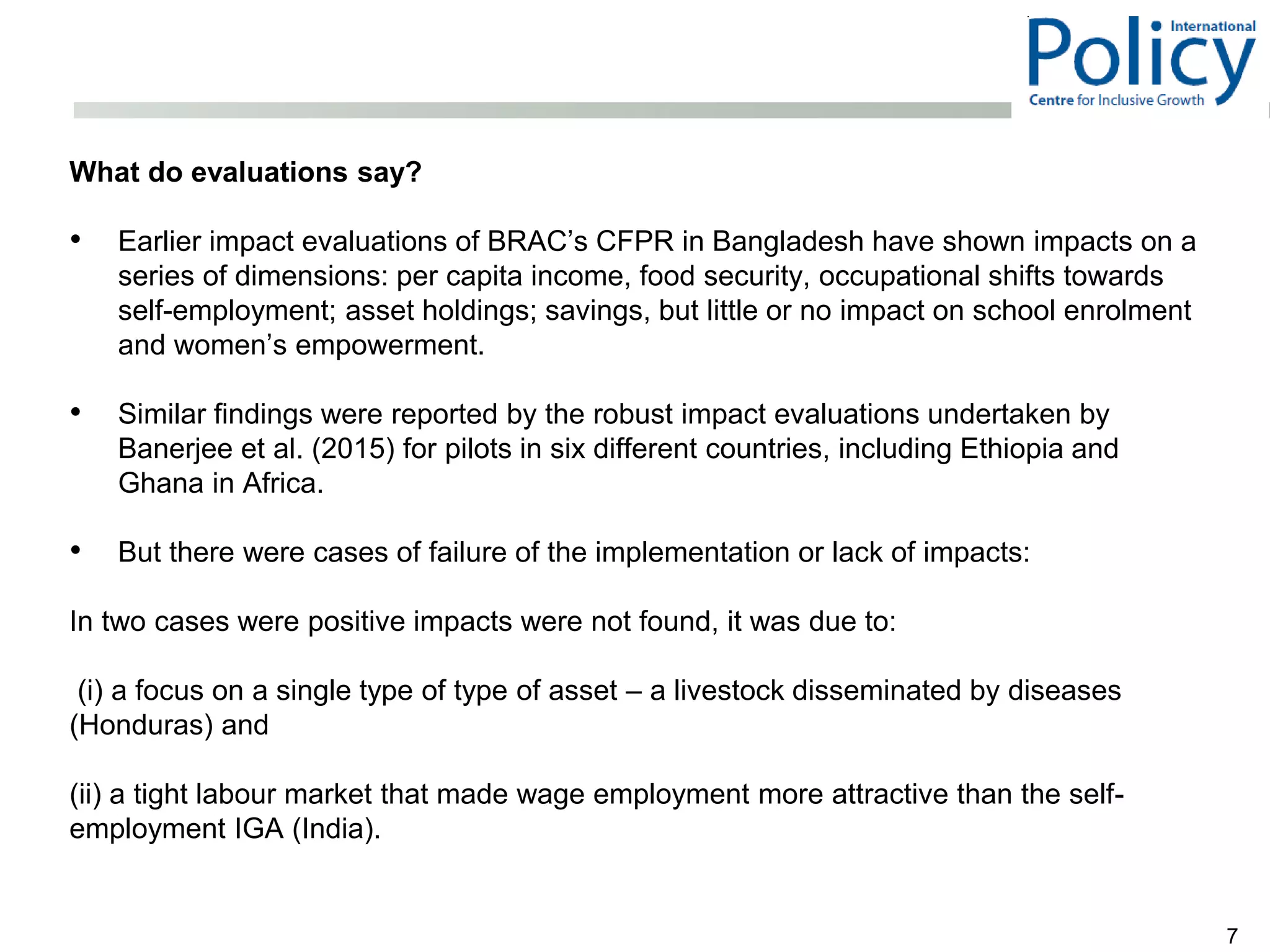 Graduation from Poverty versus Graduating from Social Protection | PPT