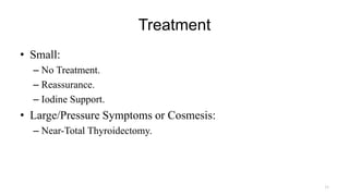 Goitre treatment and management accordingly | PPTX