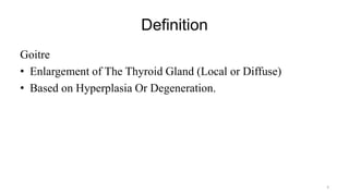 Goitre treatment and management accordingly | PPTX