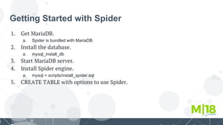 M|18 How MariaDB Server Scales with Spider | PDF