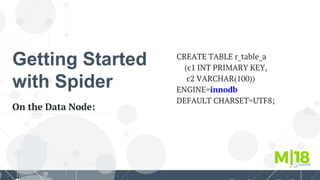 M|18 How MariaDB Server Scales with Spider | PDF