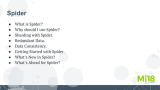 M|18 How MariaDB Server Scales with Spider | PDF