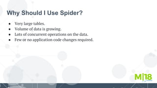 M|18 How MariaDB Server Scales with Spider | PDF