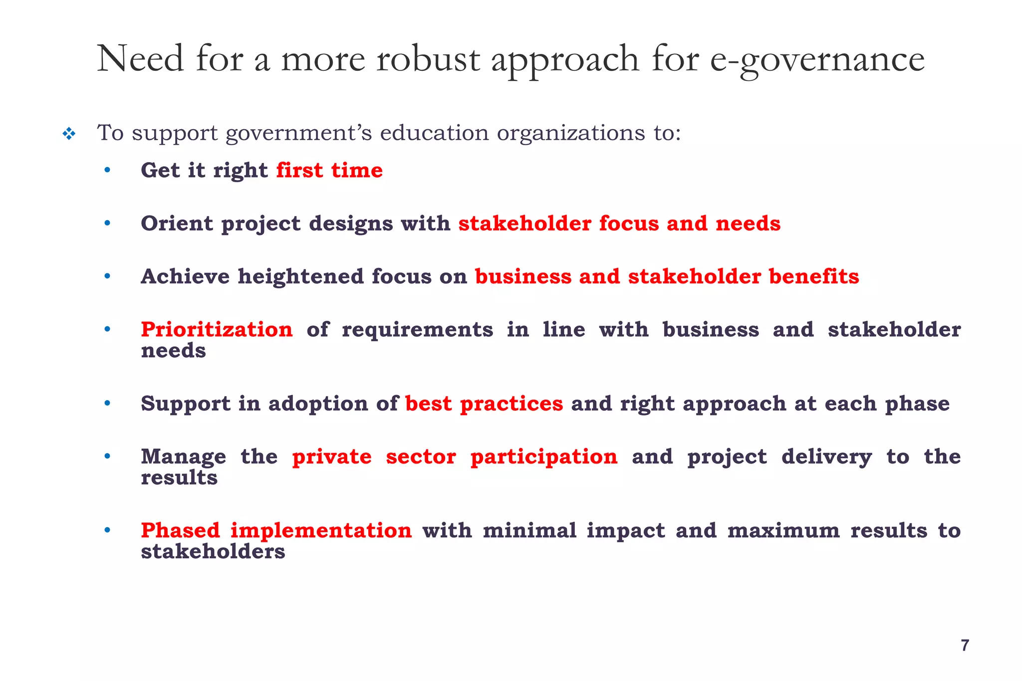 Session3 introduction to e governance project lifecycle | PDF