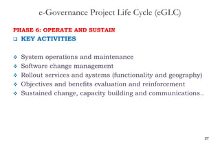 Session3 introduction to e governance project lifecycle | PDF