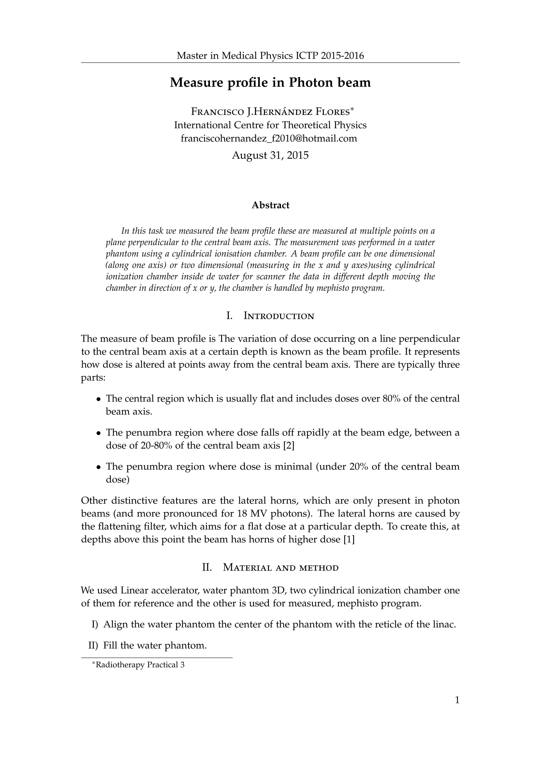 Session 3 measure beam profile rt | PDF