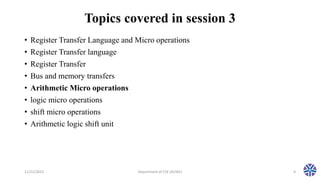 CS304PC:Computer Organization and Architecture Session 3 micro ...