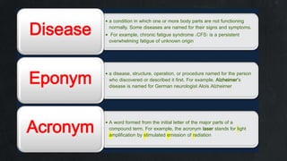 medical terminology by Yosra Raziani | PPT